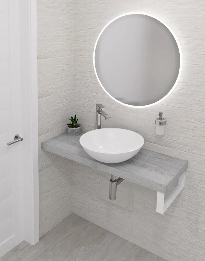 Sapho AVICE deska 120 x 36 cm dub starobílý AV1265