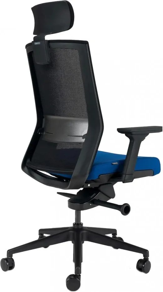 Kancelářská ergonomická židle BESTUHL S27 BLACK — více barev, snímatelný potah Šedá