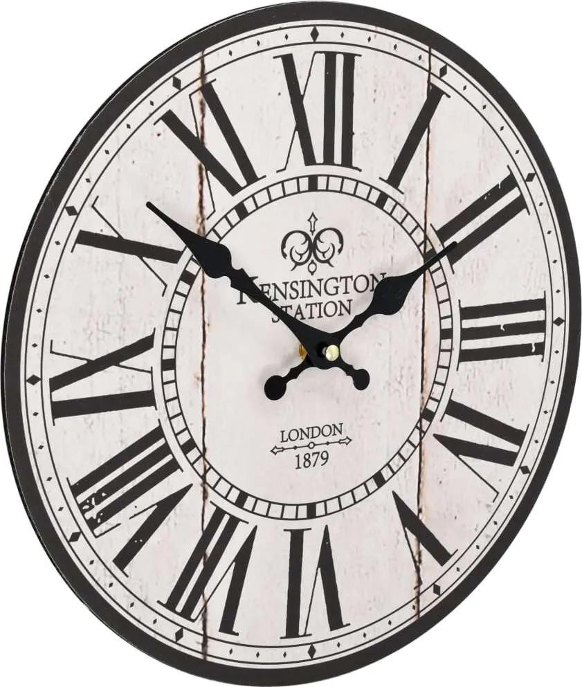 vidaXL Vintage nástěnné hodiny 30 cm [50626] Barva: Kytičkový