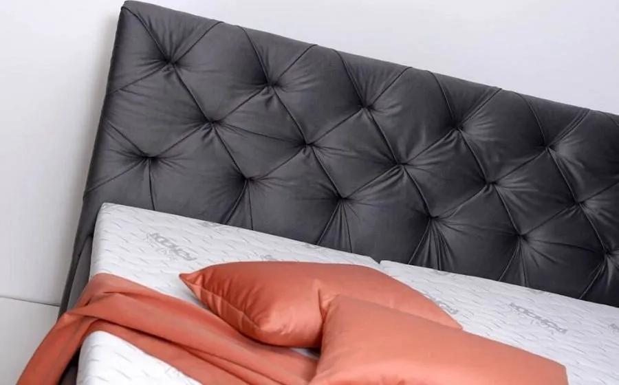 Pohoda Čalouněná postel JADRANKA s úložným prostorem a volně loženou matrací | Látka: Katie 1,Šířka matrace: 180 cm