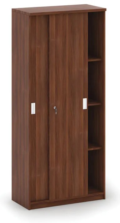 Skříň zasouvací MIRELLI, 800 x 400 x 1800 mm, ořech
