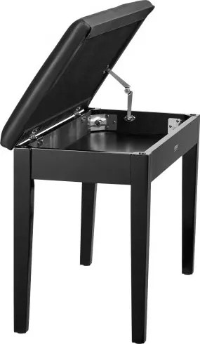Duet Piano Keyboard Úložný prostor na lavici Polstrované sedátko Dřevěná toaletní