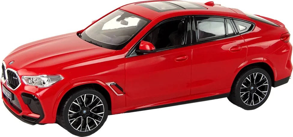 Rastar Dálkově ovládané auto RC BMW X6 Rastar, červené, měřítko 1:14