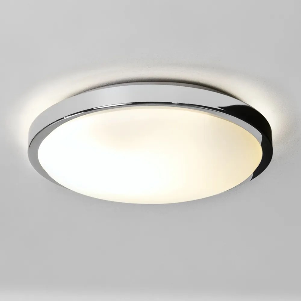 Astro Lighting Denia, stropní koupelnové svítidlo, 2x40W (úsporné), chrom, prům. 25cm, IP44