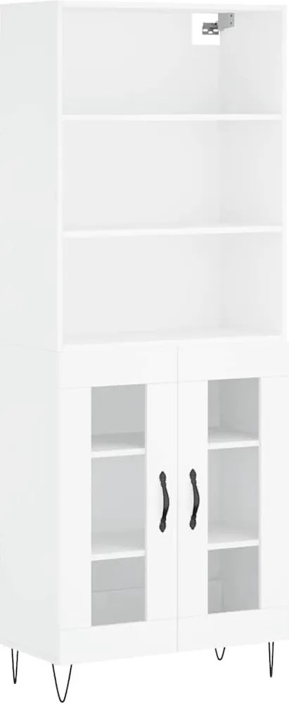 Skříň highboard bílá 69,5 x 34 x 180 cm kompozitní dřevo 3189309