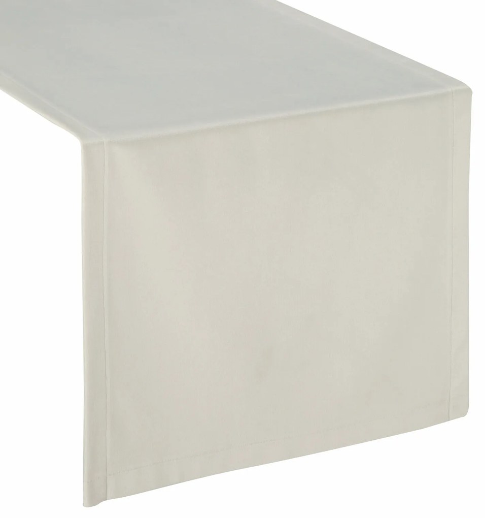 UBRUS VELVET 40X140 CM BÍLÝ