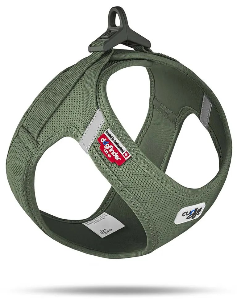 CURLI Postroj pro psy se sponou Air-Mesh Moss S, 4-7 kg