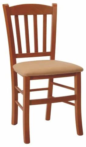 Stima Dřevěná jídelní židle VENETA | Odstín: bílá,Sedák: geneza soft F57 rosso