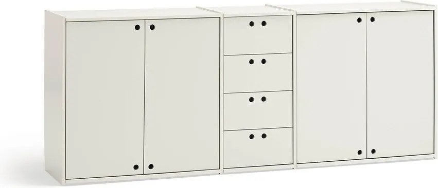 Krémová komoda 197x80x40 cm Wally – Teulat