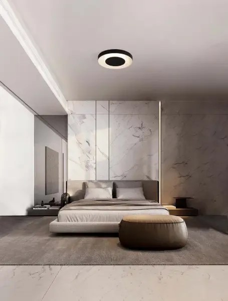 LED stmívatelné černo-bílé designové stropní svítidlo Pada