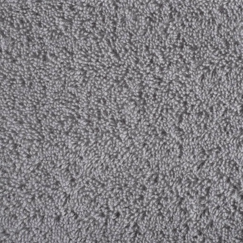 Prémiové saunové osušky SOLUND 4 ks šedé 80x200 cm 600 g/m² 137315