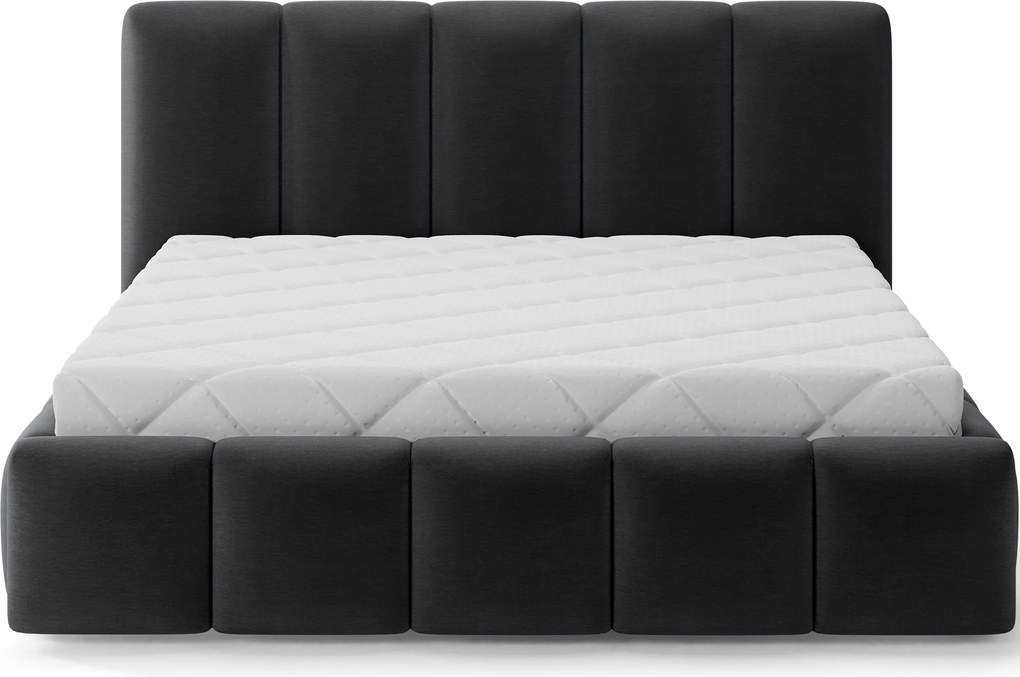 Postel Edvige + Dřevěný rám + Standardní zdvih + kontejner 140x200