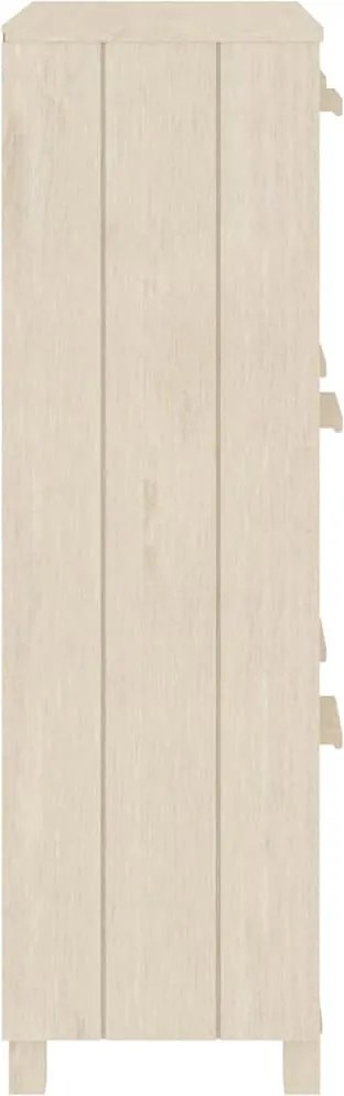 Botník HAMAR medově hnědý 59,5 x 35 x 117 cm masivní borovice 340512