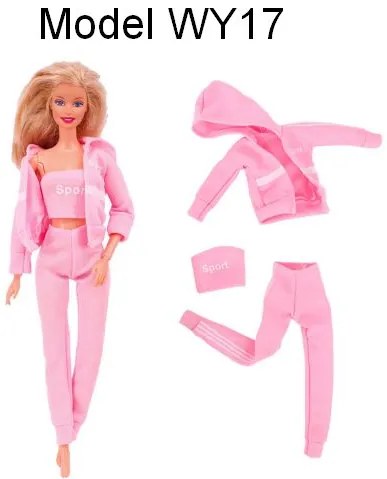 Oblečky pro Barbie - růžové outfity Varianta: model WY17