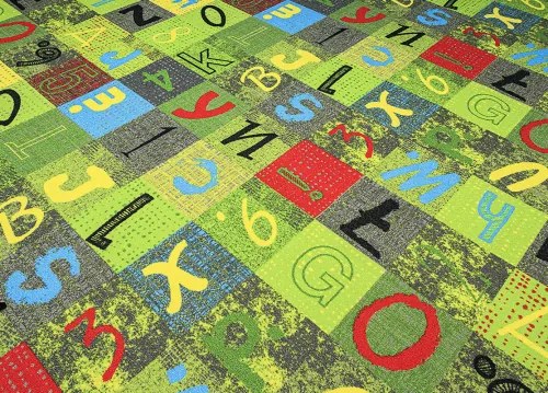 Koberce Breno Metrážový koberec ALPHABET (JUMPY) 212, šíře role 400 cm, Vícebarevné