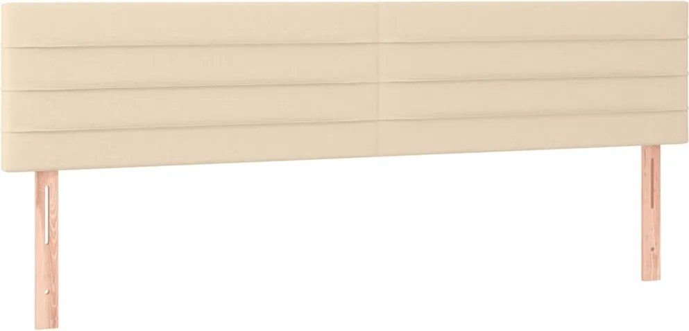 Box spring postel s matrací krémová 160x200 cm textil 3140150