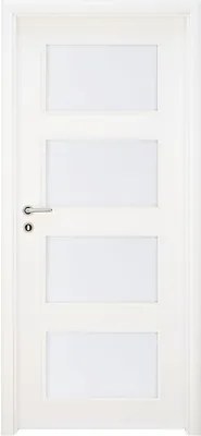 Interiérové dveře Colorado 5 prosklené 90 L bílé (VÝROBA NA OBJEDNÁVKU)