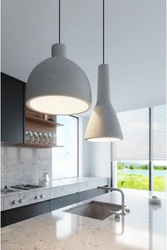 Betonový lustr SOLLUX Damaso E27 1x60W bez zdroje SL.0281