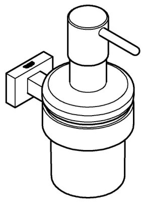 GROHE 40756001 - Dávkovač tekutého mýdla ESSENTIALS CUBE 160 ml lesklý chrom
