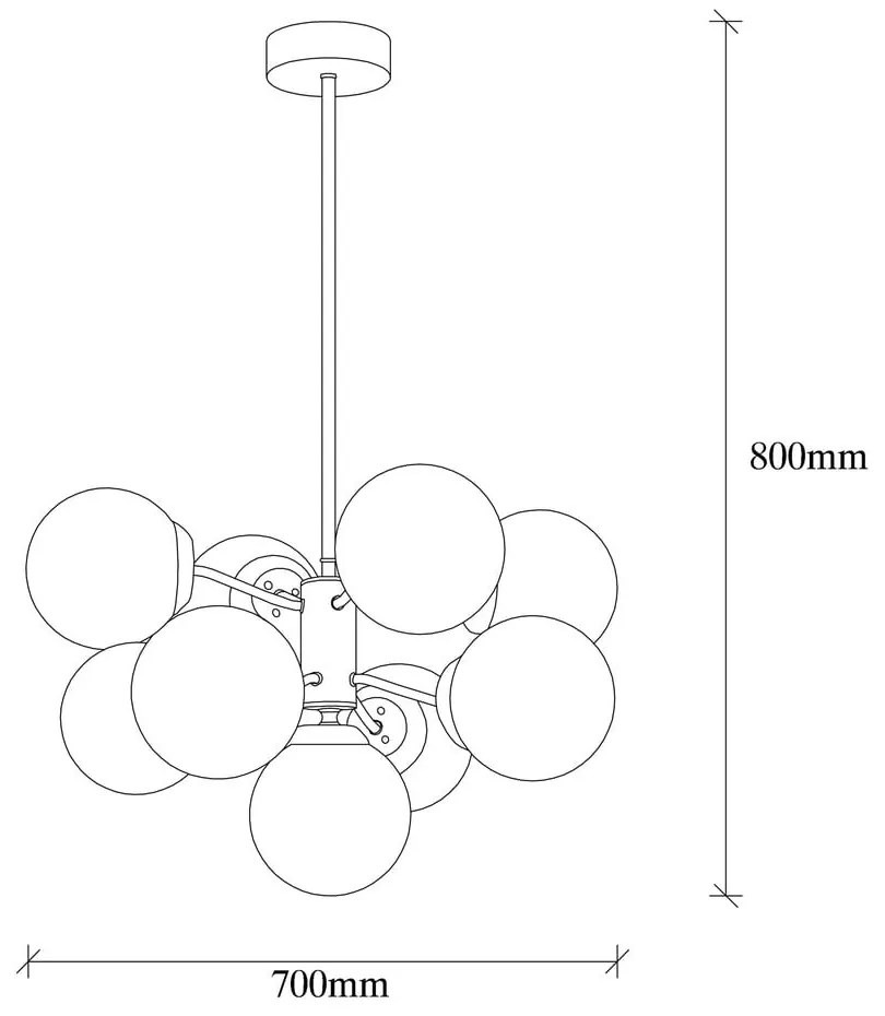 Závěsné svítidlo v bílo-zlaté barvě Opviq lights Mudoni