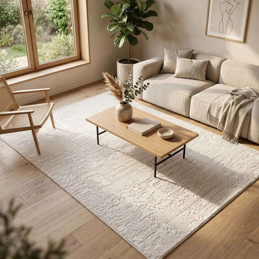 Krémový koberec 200x290 cm Celeste – ESTE