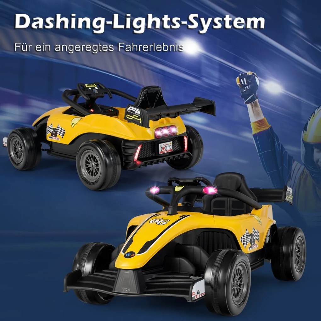Costway Toddler Electric Car 12 V Dětské auto Batole elektrické závodní auto