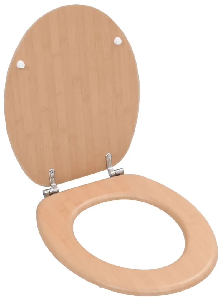 WC sedátko s víkem MDF motiv bambusu 143927