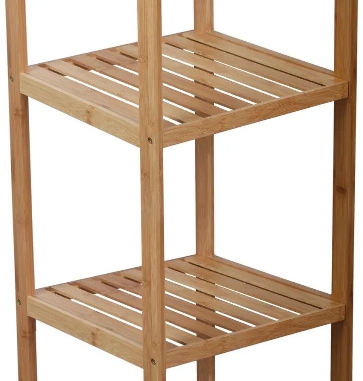 Dřevěný regál Bamboo, 5 polic