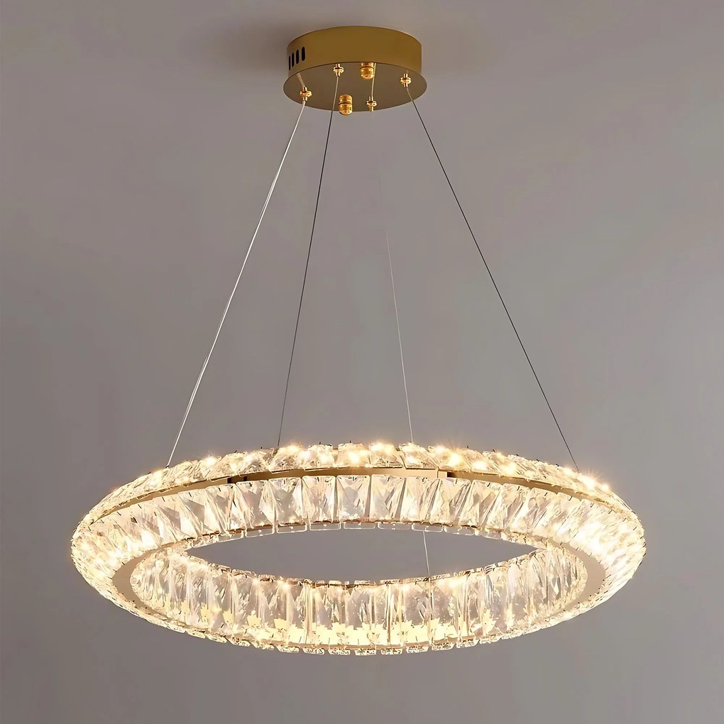 Toolight Toolight, LED stropní svítidlo 60cm, 45W, 4000K, APP1768-CP, zlatá, OSW-04344