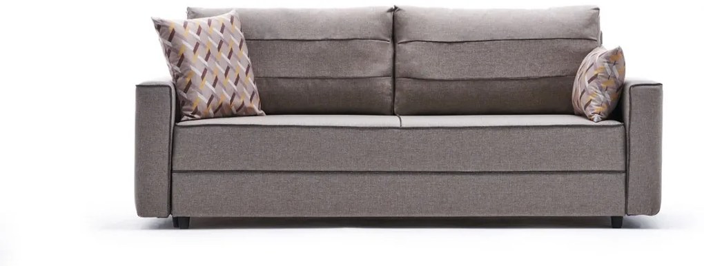 Designová rozkládací sedačka Sanjay 215 cm krémová