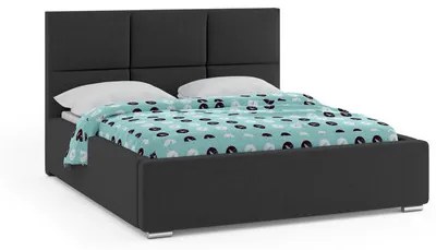 Čalouněná postel NOVATIC 140x200 cm Černá