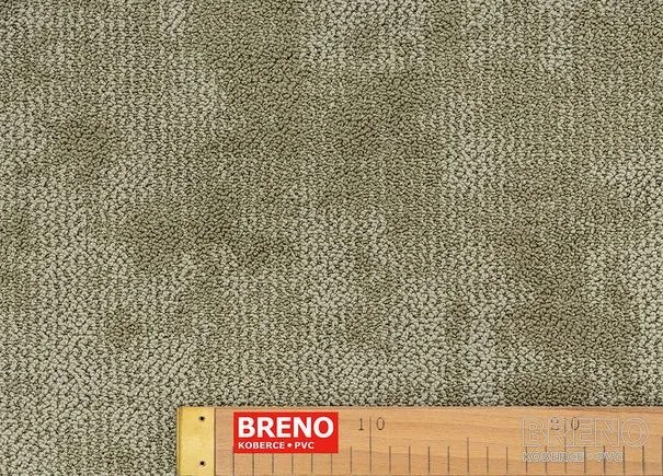 Breno Metrážový koberec TUNGSTEN 40 zelený, šíře 400 cm, Zelená