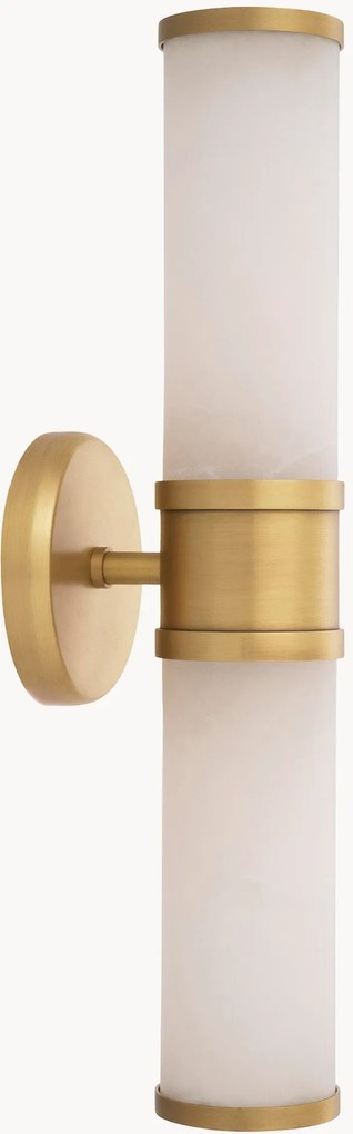 Velké nástěnné svítidlo z alabastru Claridges Double