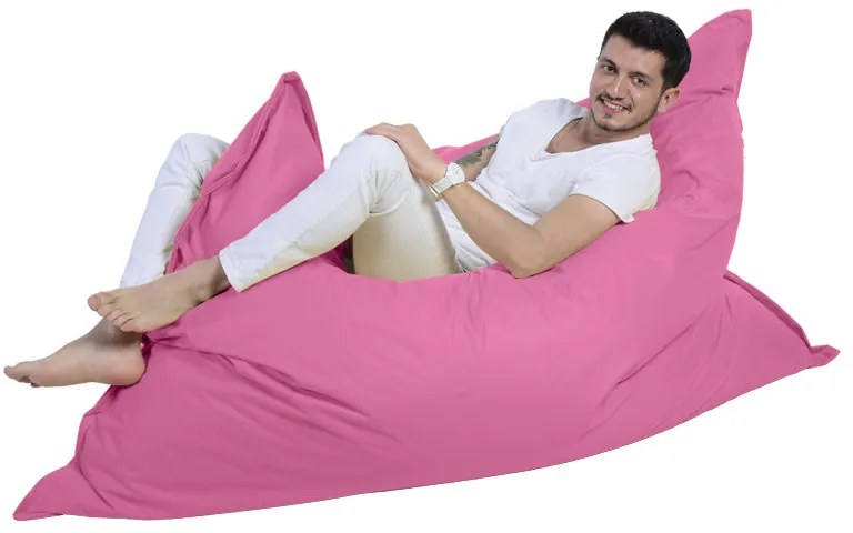 Atelier del Sofa Zahradní sedací vak Giant Cushion 140x180 - Pink, Růžová