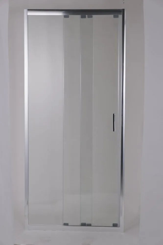 Olsen Spa 3-dílné sprchové dveře do niky CUNTIS Barva rámu - Chrom/Leštěný hliník (ALU), Rozměr A - 80 cm, Směr zavírání - Univerzální Levé / Pravé, Výplň - Čiré bezpečnostní sklo - 5 mm OLBMELID80CC
