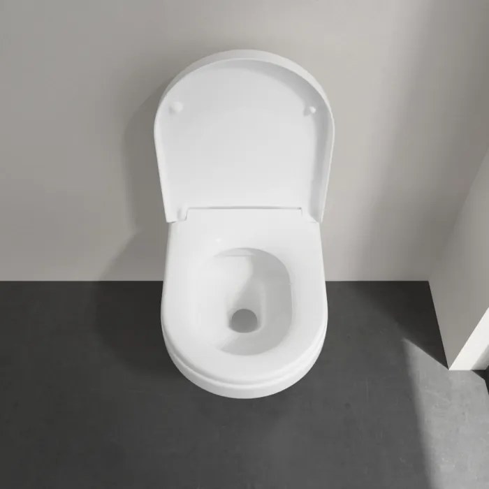 VILLEROY & BOCH Villeroy &amp; Boch ARCHITECTURA - WC mísa bezrámová, 530x370 mm, závěsný model, bílá Alpin CeramicPlus 5684R0R1