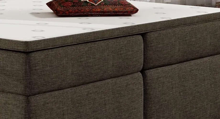 Postel Boxspring Boleria 180x200, fialová (látka - bb 08)
