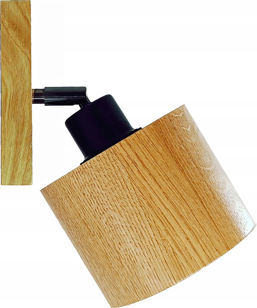 Nástěnná lampa na zeď Antilia loft dřevěná Dub fi135 Stylová