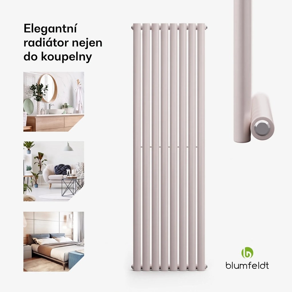 Blumfeldt Tallheo, 47 x 160, radiátor, trubkový radiátor, 728 W, teplovodní, 1/2