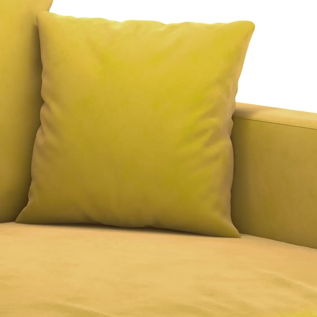 2místná pohovka žlutá 120 cm samet - Default Title