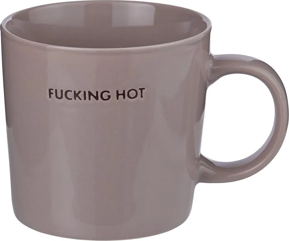 GOOD VIBES Hrnek "Fucking Hot" 400 ml - fialová