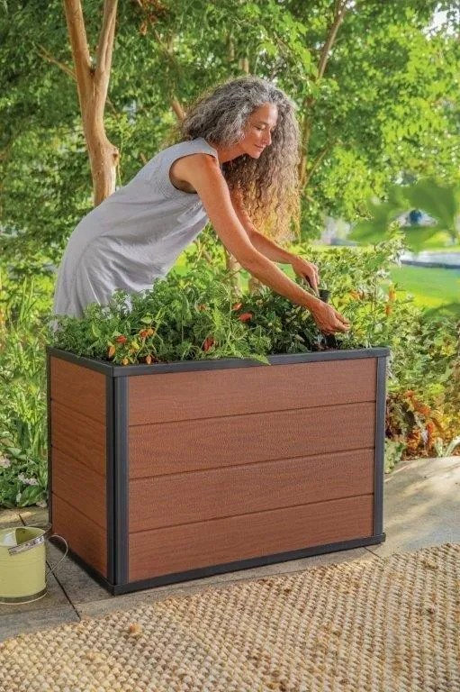 Keter Květináč Keter Maple Mobile Urban Garden Bed 88L hnědý KT-610329