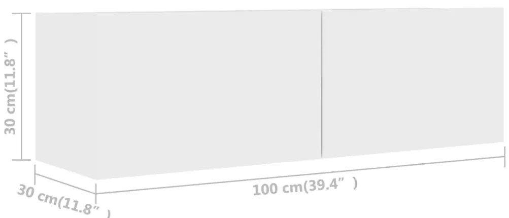vidaXL Marketos 2dílný set TV skříněk bílý kompozitní dřevo