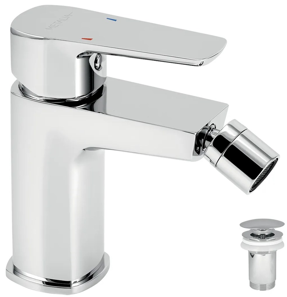 Novaservis Metalia 58 - Bidetová baterie s výpustí, chrom 58011,0
