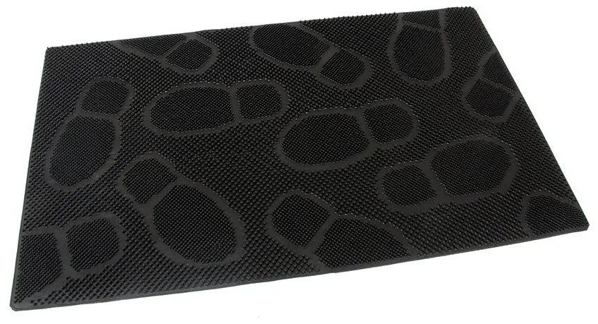 Gumová vstupní kartáčová rohož Shoes - 75 x 45 x 0,8 cm