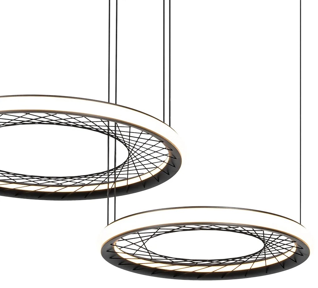 Závěsné LED svítidlo Nest, 2x LED 77w, 4000k, b