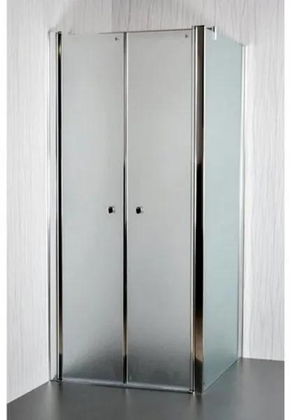 ROSS Čtvercový sprchový kout Komfort kombi T5 90 x 90 cm, sklo grape