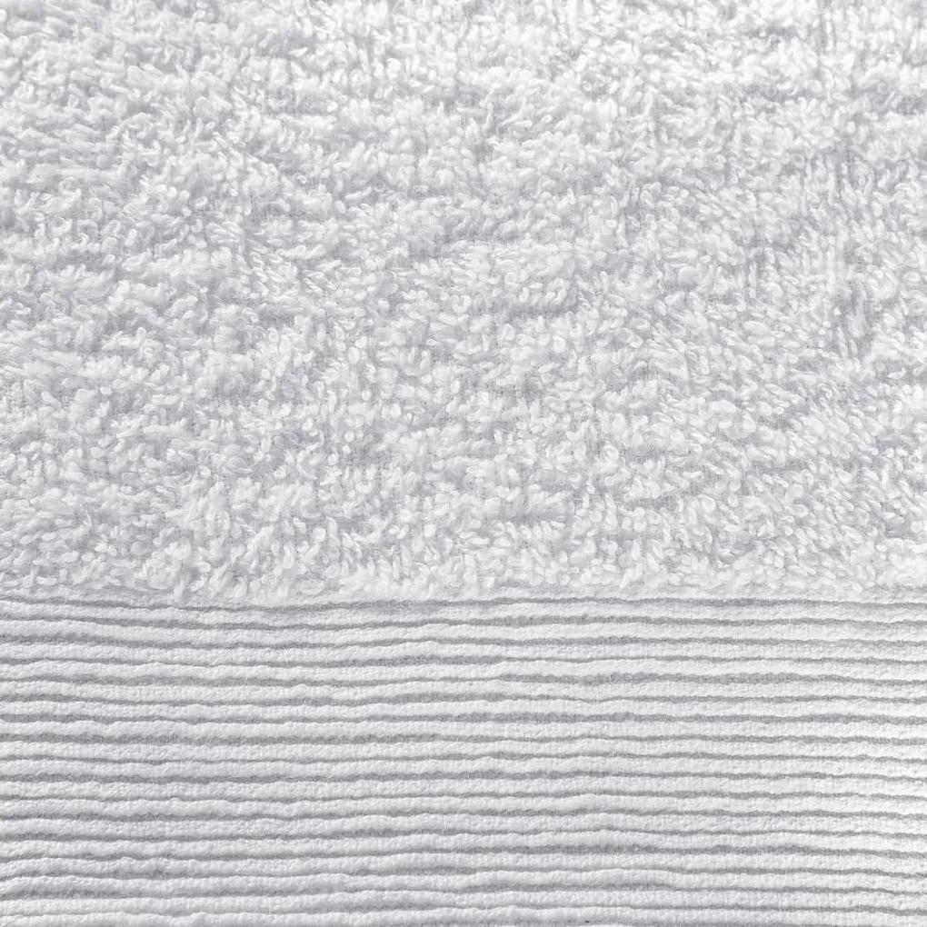 vidaXL 12dílná sada ručníků a osušek bavlna 450 g/m² bílá