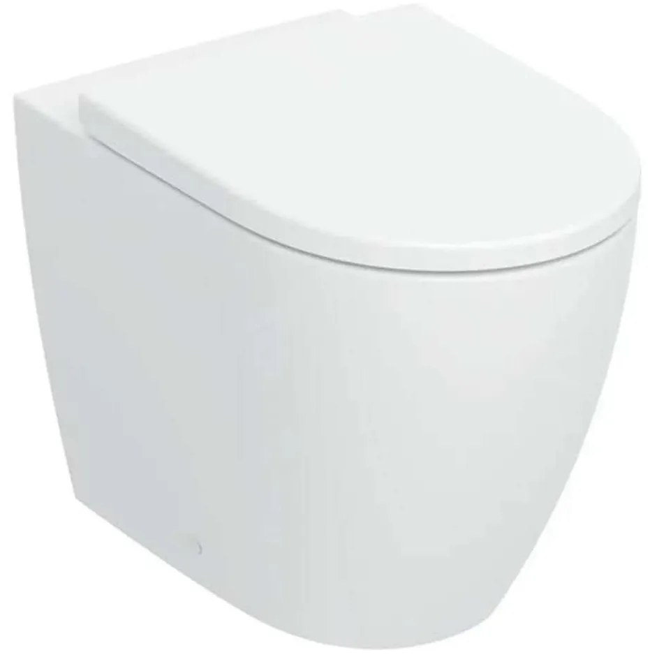 Geberit iCon - Stojící WC se sedátkem SoftClose, vario odpad, TurboFlush, matná bílá 503.080.JT.1