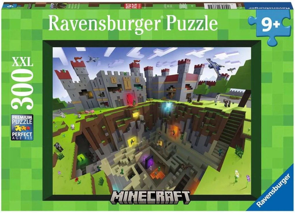 RAVENSBURGER Puzzle XXL Minecraft Cutaway 300 dílků 49x36cm 2413334
